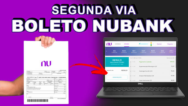 Como gerar e imprimir segunda via do boleto Nubank pelo site